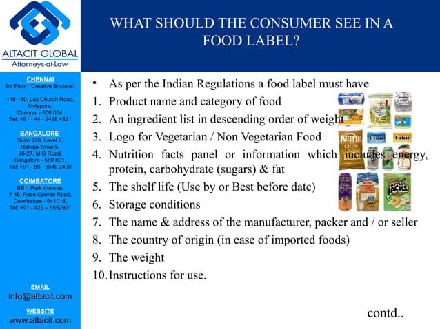 Food labelling laws in india | PPT