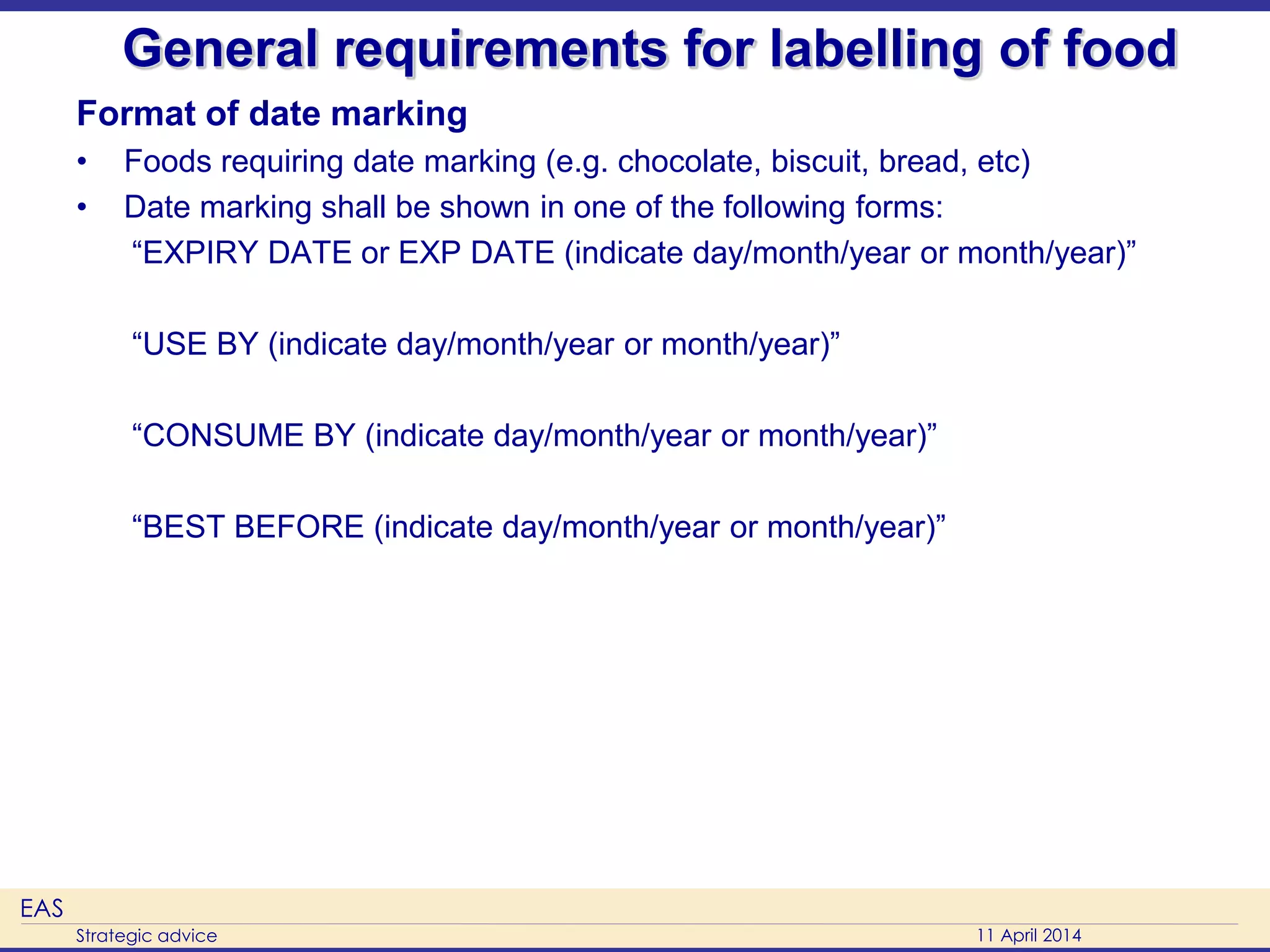 Food Labelling Regulations and Challenges in ASEAN | PDF