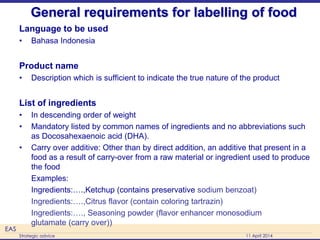 Food Labelling Regulations and Challenges in ASEAN | PDF