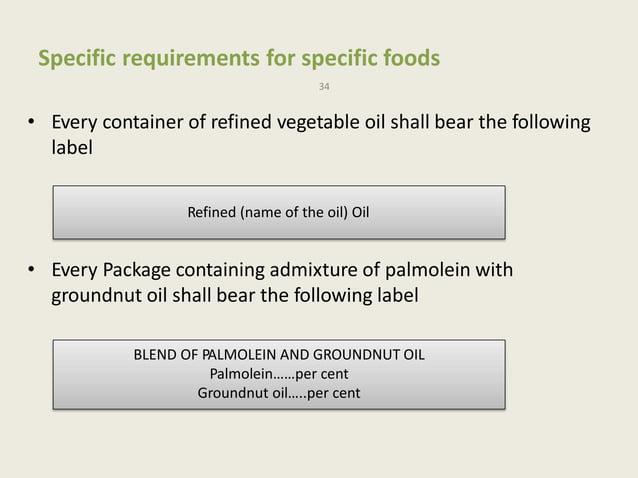 Food+labelling+requirements+in+india | PPTX