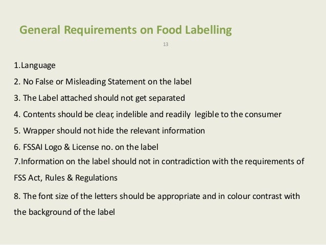 Food+labelling+requirements+in+india