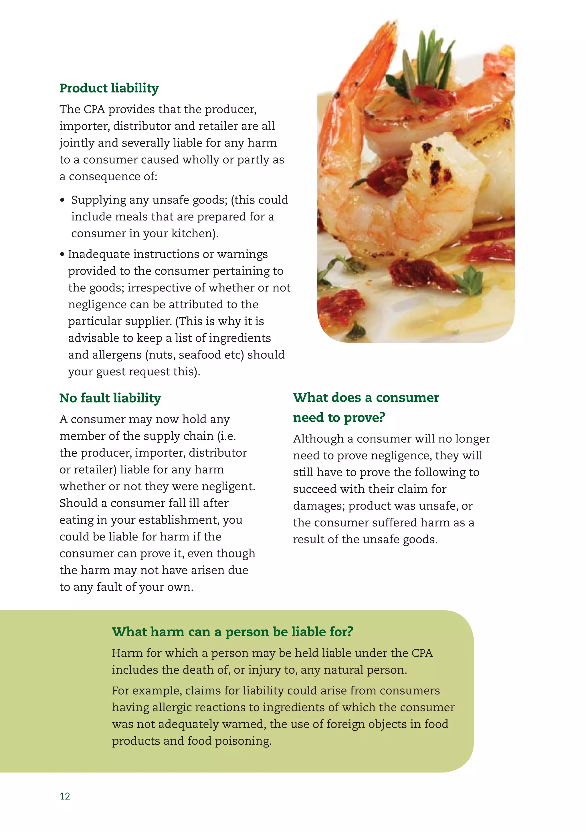 Food labelling the consumer protection act | PDF