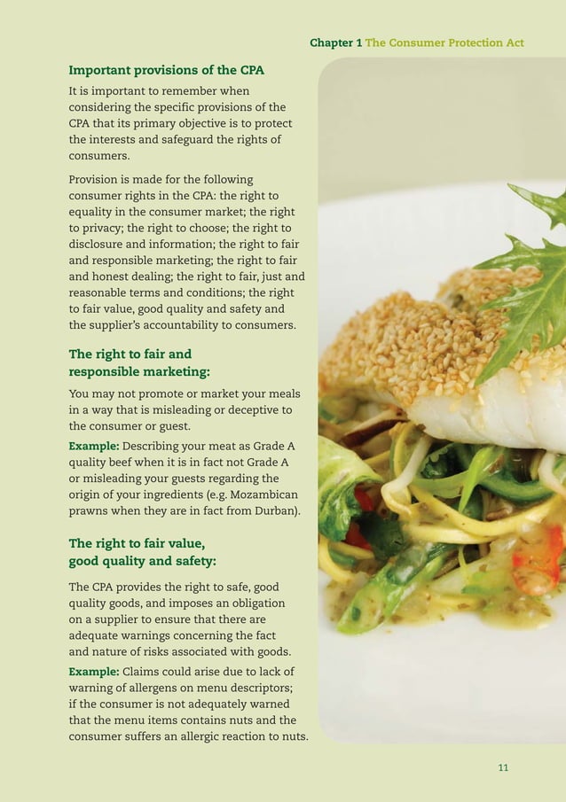 Food labelling the consumer protection act | PDF