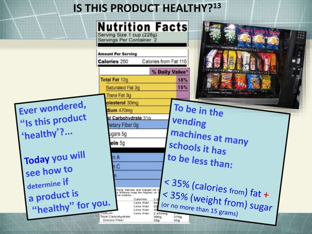 Food Label Reading | PPTX | Healthy Cooking and Eating | Food & Drink