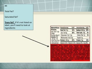 Food Label Reading | PPTX
