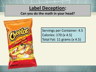 Food Label Reading | PPTX