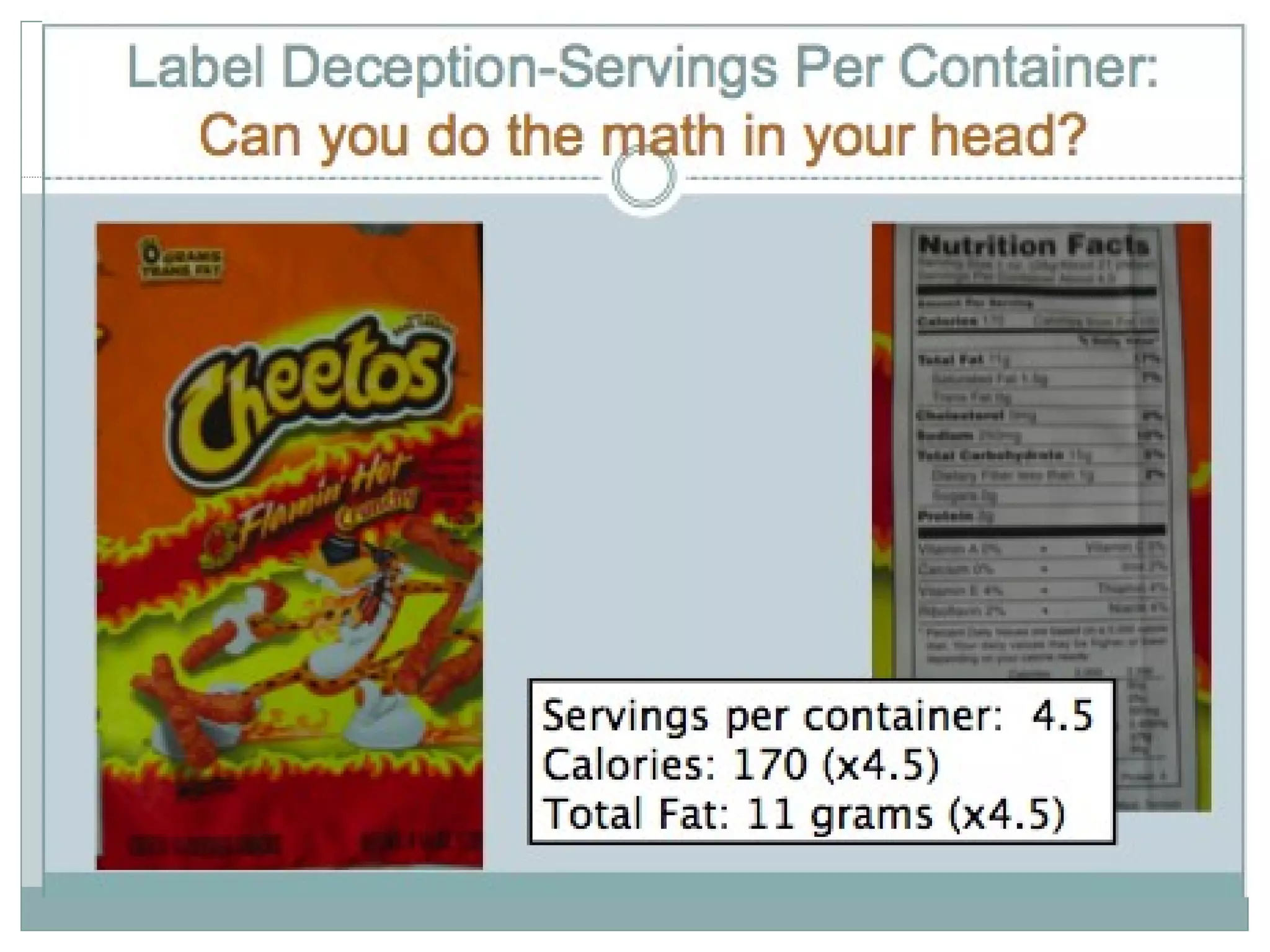 Reading Food Labels | PPT