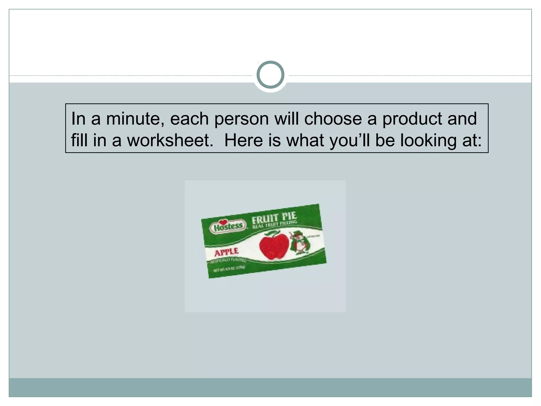 Reading Food Labels | PPT