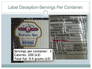 Reading Food Labels | PPT