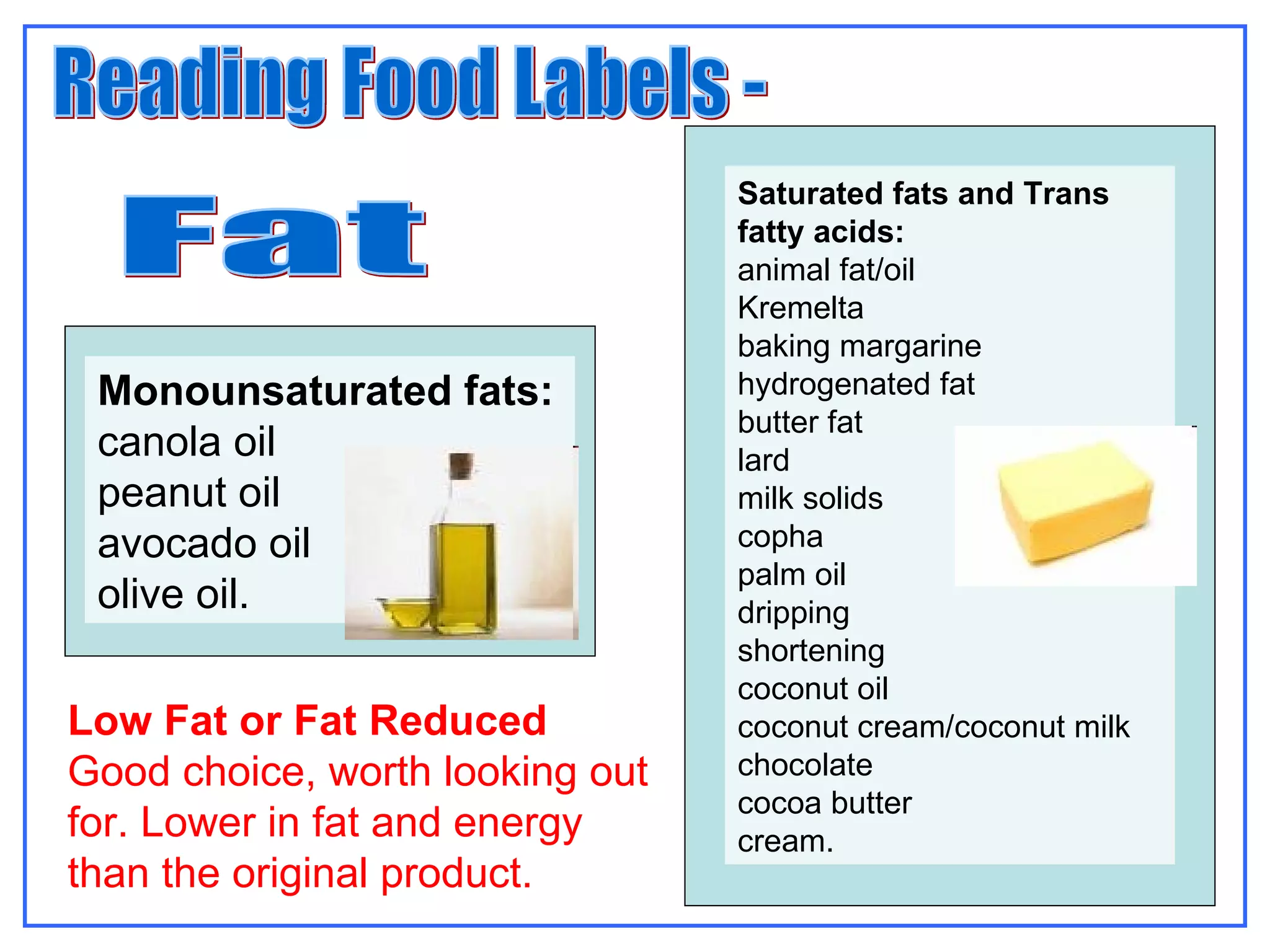 Understanding Food Labels | PPT