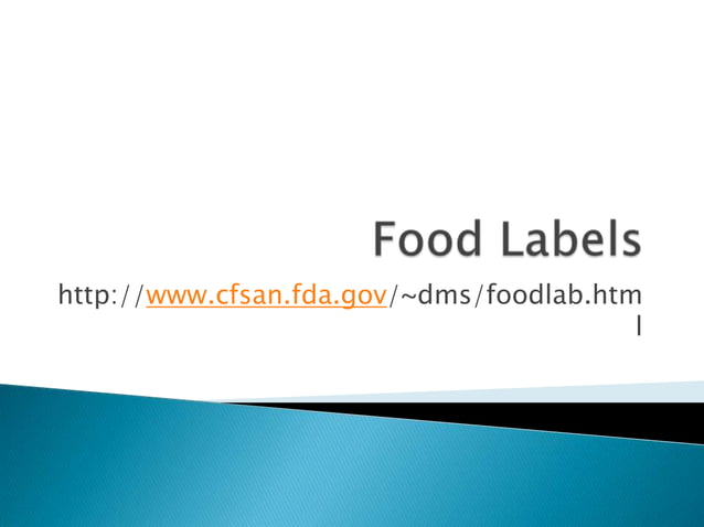 Food labels | PPTX | Healthy Cooking and Eating | Food & Drink