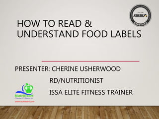 Food labels | PPT