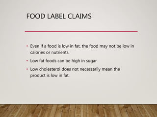 Food labels | PPT