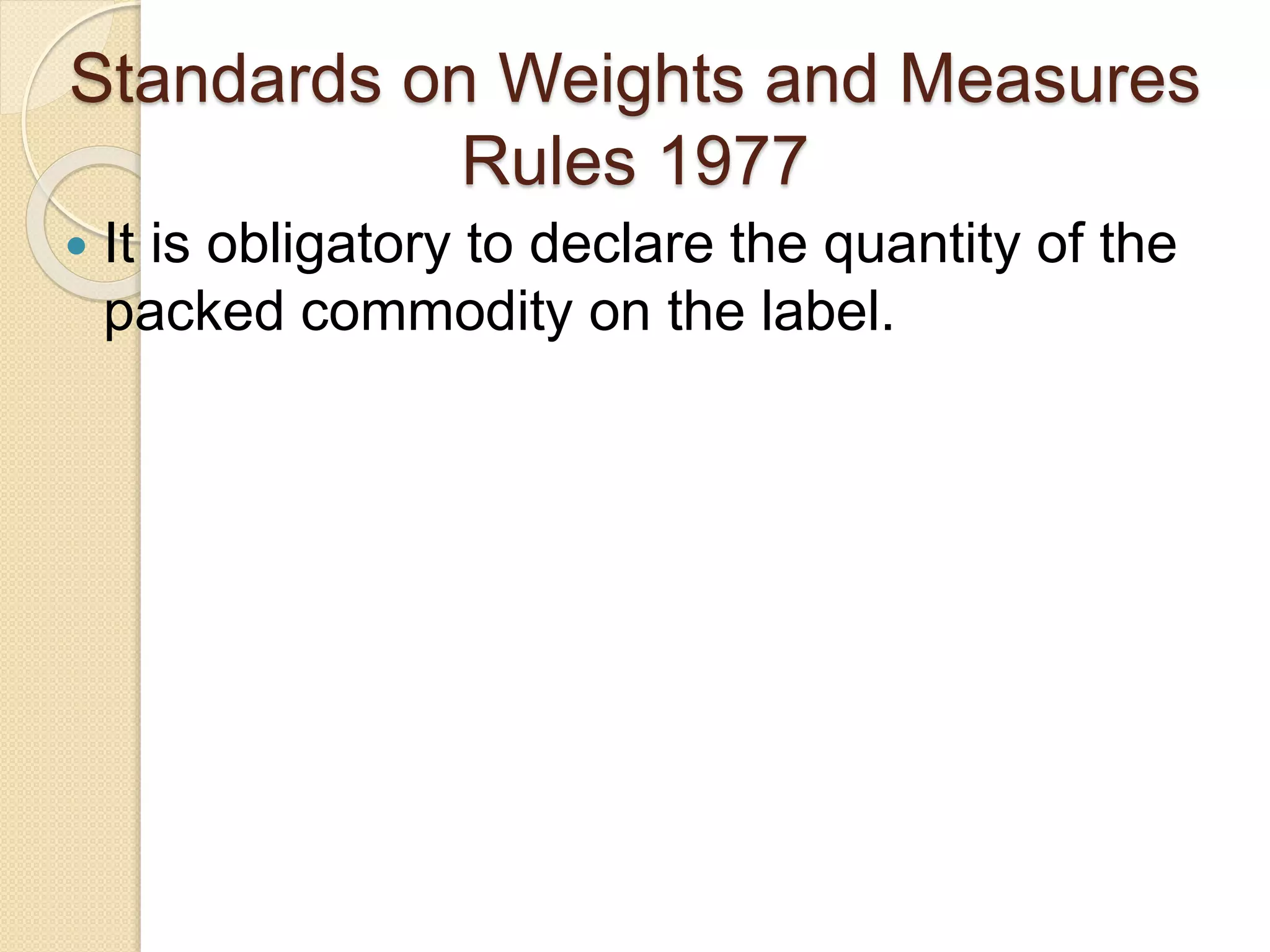 Indian Food laws and Standards | PPTX