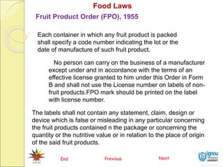 Food Laws_0.ppt | Agriculture | Industries