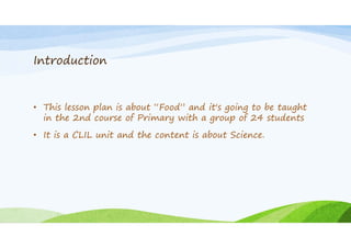 Food lesson plan presentation- Garcia Cabello_Ma. Júlia | PDF