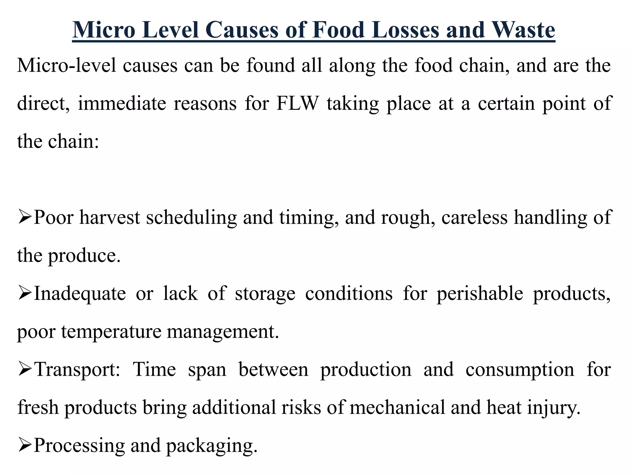 Food loss and food wastage | PPTX