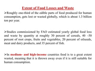 Food loss and food wastage | PPTX