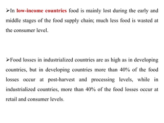 Food loss and food wastage | PPTX
