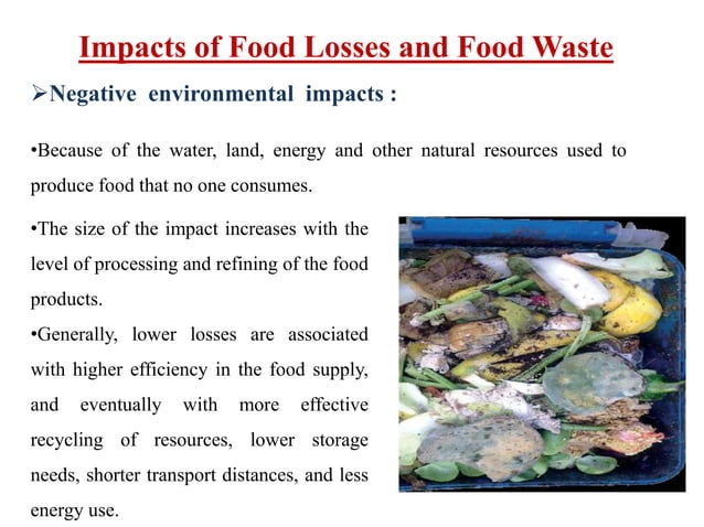 Food loss and food wastage | PPTX | Agriculture | Industries