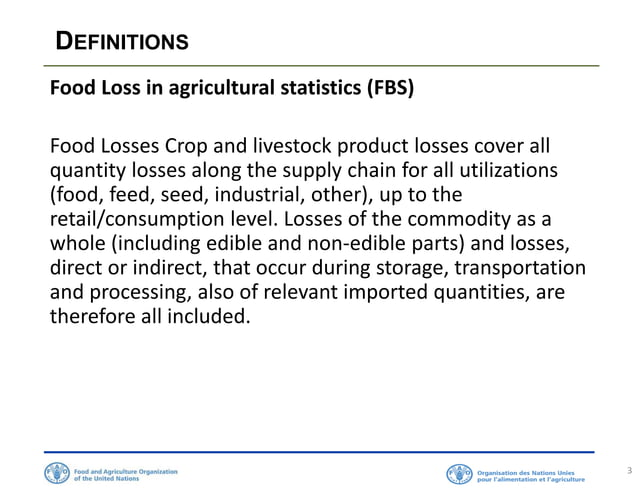 Food loss and waste SDG 12.3.1_ENGLISH | PPTX | Agriculture | Industries