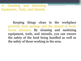 Food Manufacturing Practices | PPTX