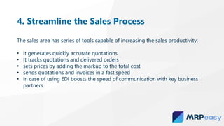 Food manufacturing streamlining with manufacturing erp | PPT