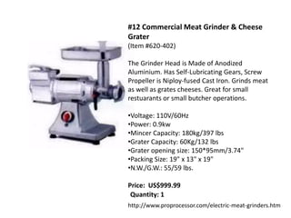 Food & Meat Processing Equipment & Parts | PDF | Home Appliances | Home ...