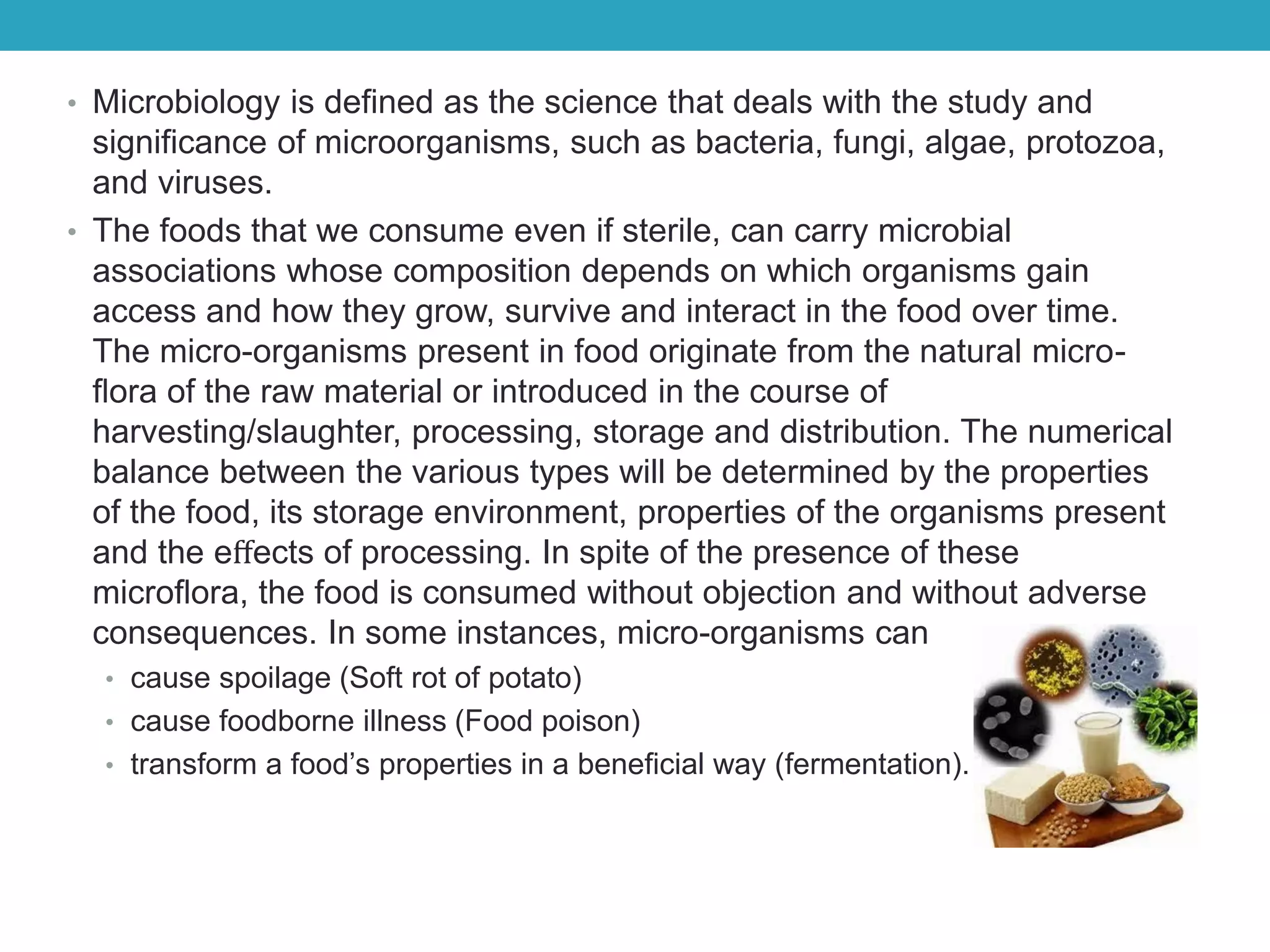 MICROBIOLOGY QUICK LEARN Food Microbiology Introduction and Development ...