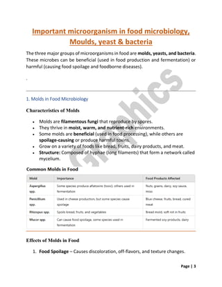 Food Microbiology for SEM-3 Botany & Biotechnology Students | PDF