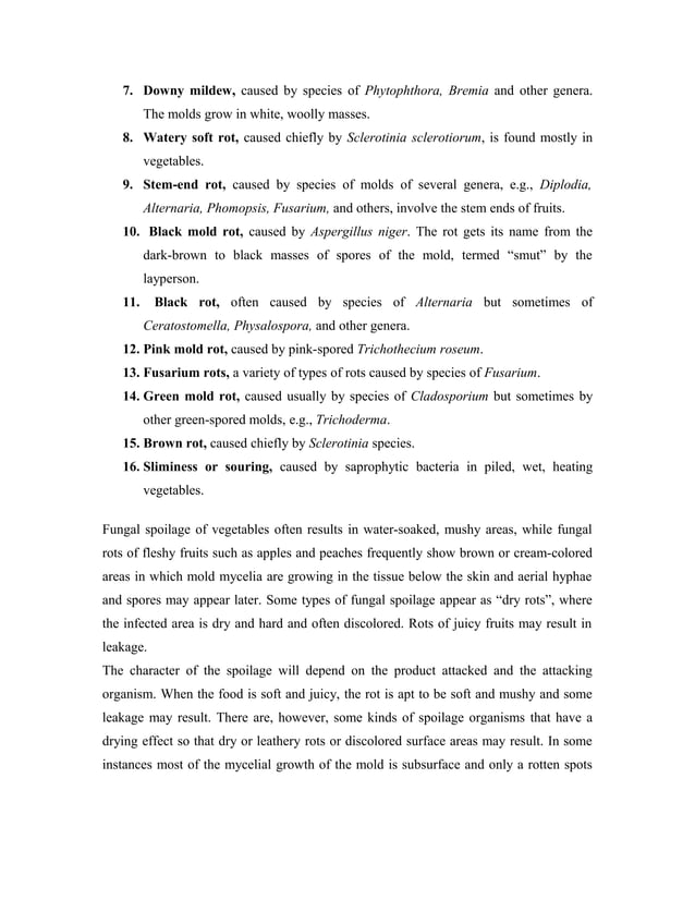 Food microbiology notes | DOC | Chemistry | Science