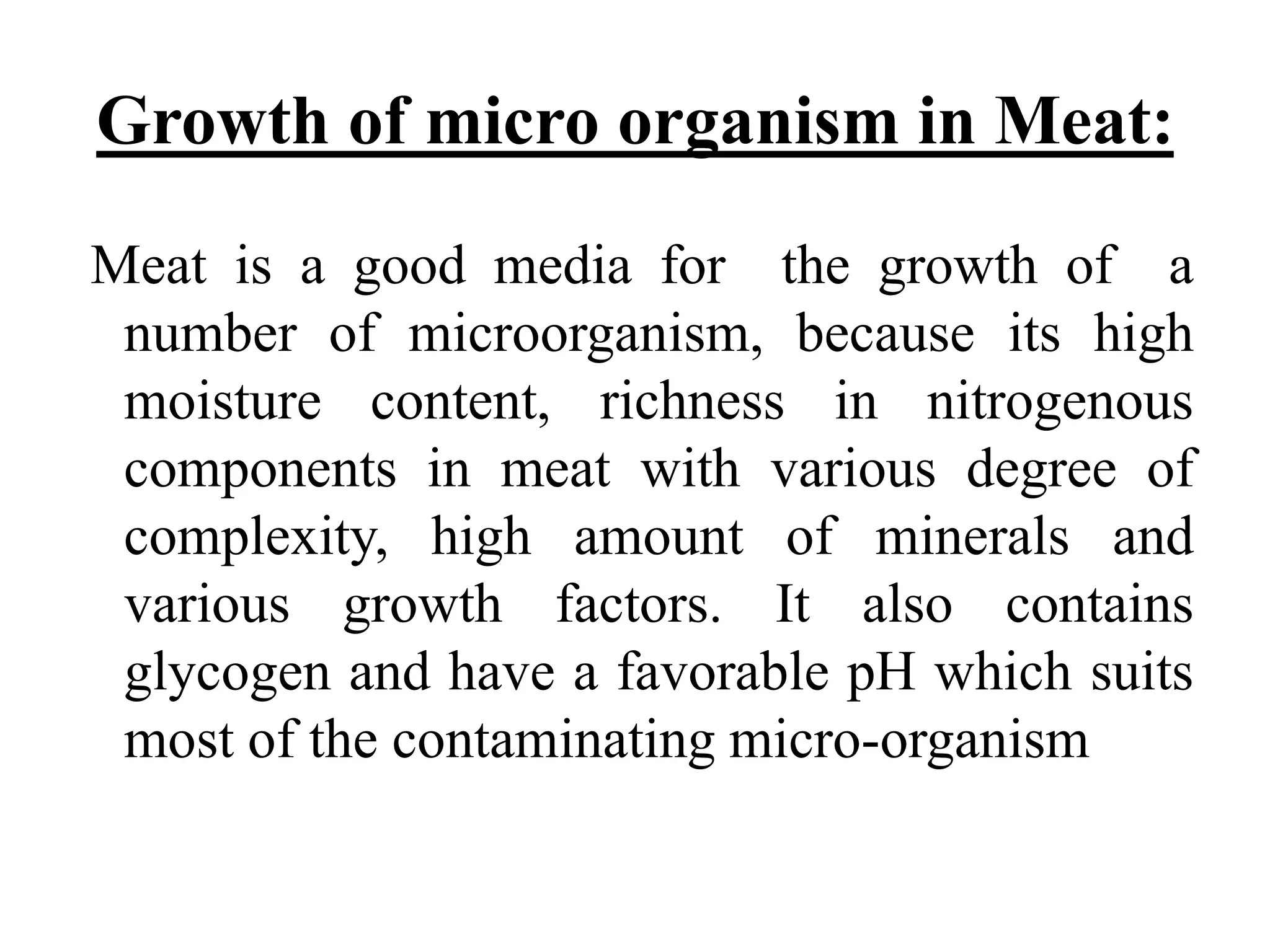 Microbiology of meat | PPTX