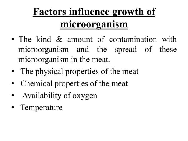 Microbiology of meat | PPTX