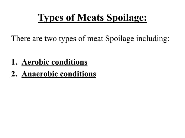 Microbiology of meat | PPTX