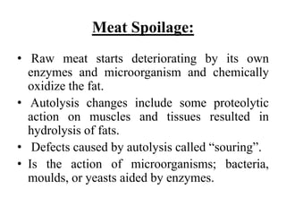 Microbiology of meat | PPTX