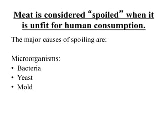Microbiology of meat | PPTX
