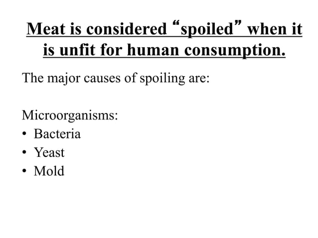 Microbiology of meat | PPTX