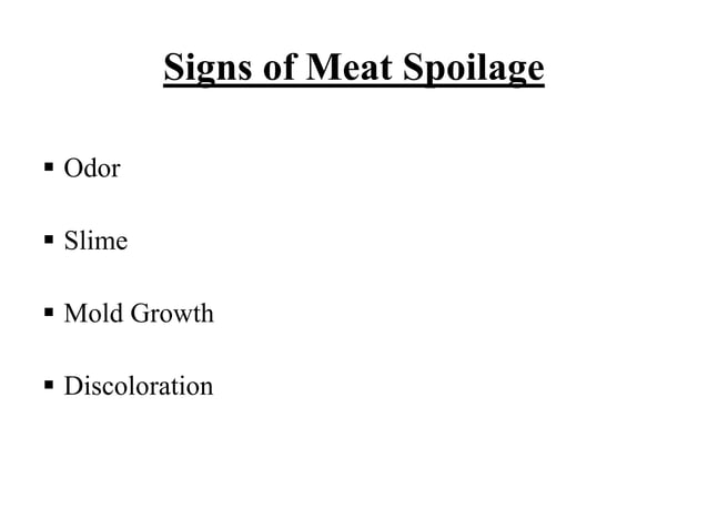 Microbiology of meat | PPTX