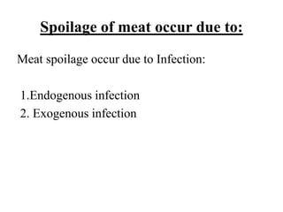 Microbiology of meat | PPTX