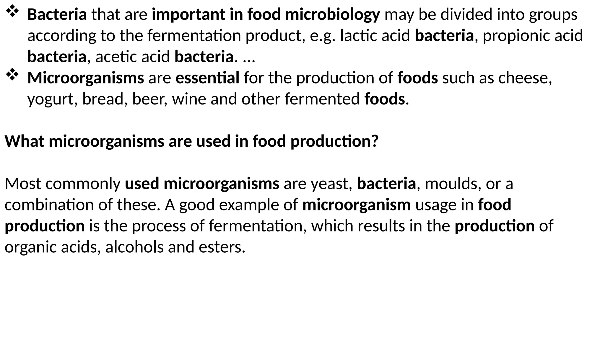 FOOD MICROBIOLOGY for HND food spoilageage | PPTX