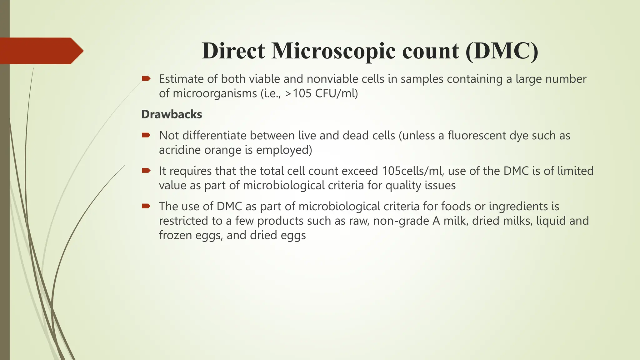 INDICATOR MICROORGANISMS in food microbi | PPTX