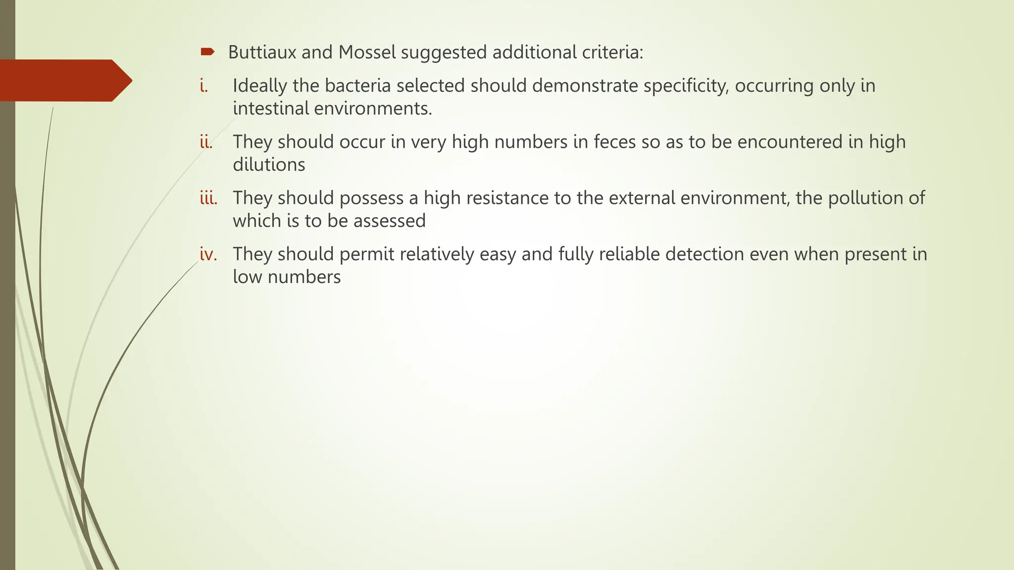 INDICATOR MICROORGANISMS in food microbi | PPTX