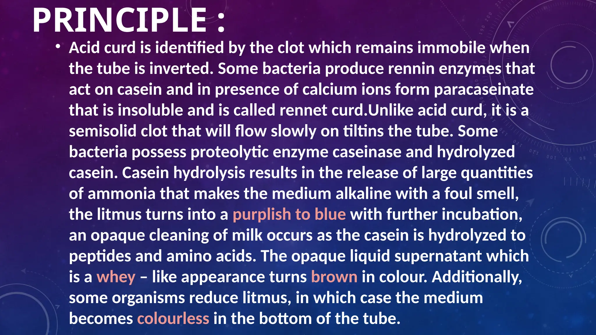 Food Microbiology - Litmus milk test | PPTX