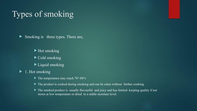 smoking - food microbiology drying method | PPTX | Barbecues and ...