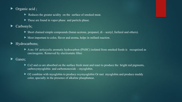 Smoking - food microbiology drying method | PPT