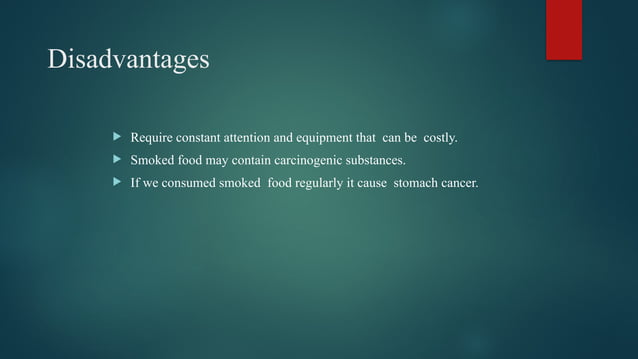 Smoking - food microbiology drying method | PPT