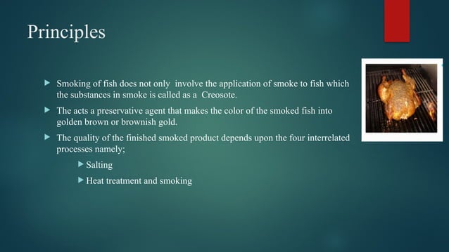 Smoking - food microbiology drying method | PPT