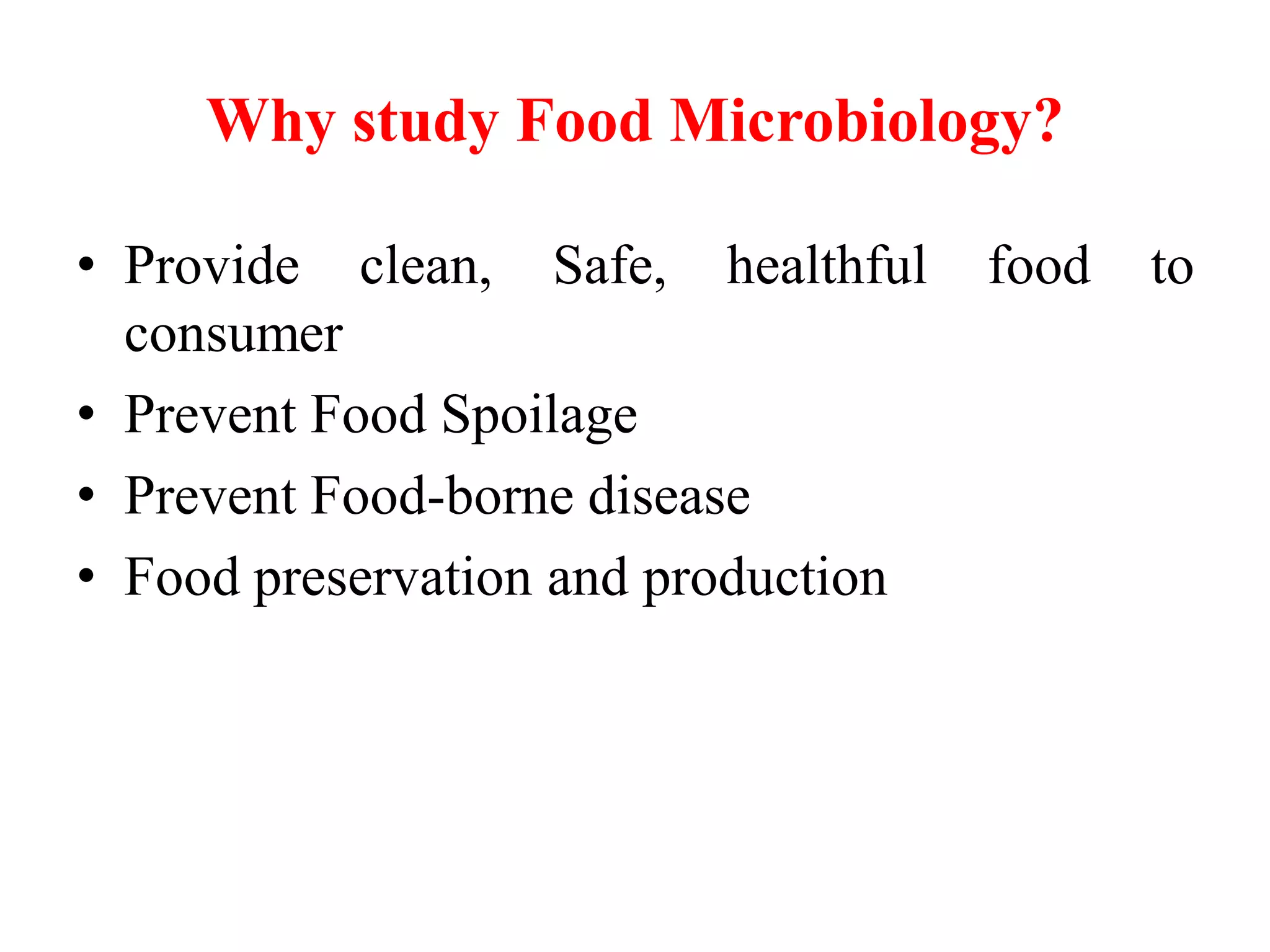 Food microbiology Theory Lec.1 | PDF