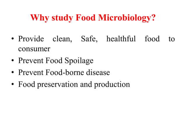Food microbiology Theory Lec.1 | PPT