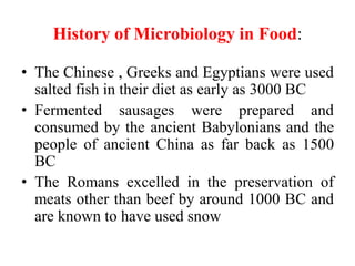 Food microbiology Theory Lec.1 | PDF